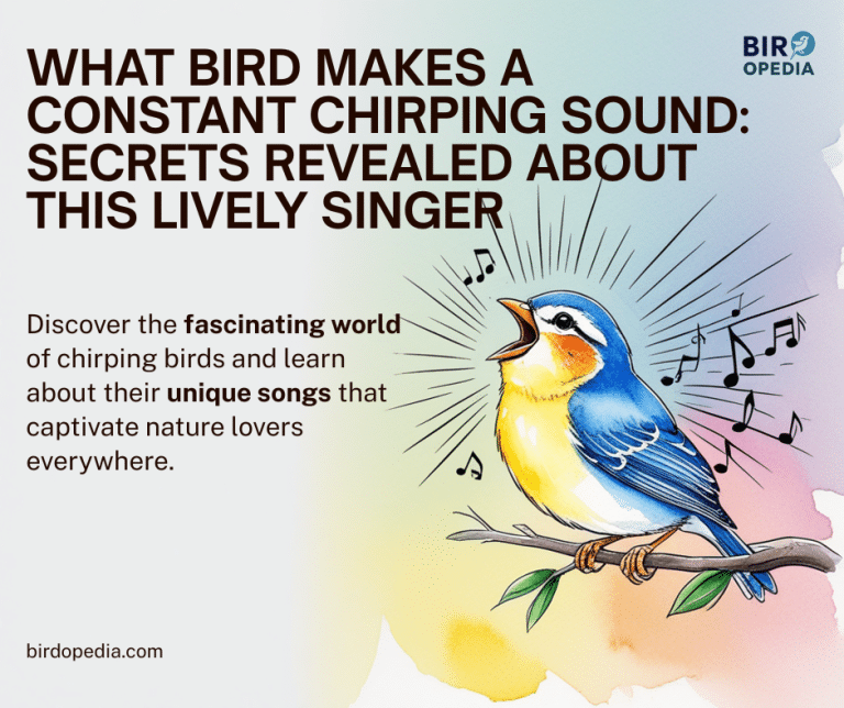 What Bird Makes a Constant Chirping Sound? Easy ID Tips