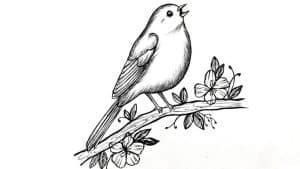 How to Draw a Perched Bird: Easy Steps for Stunning Art - Birds