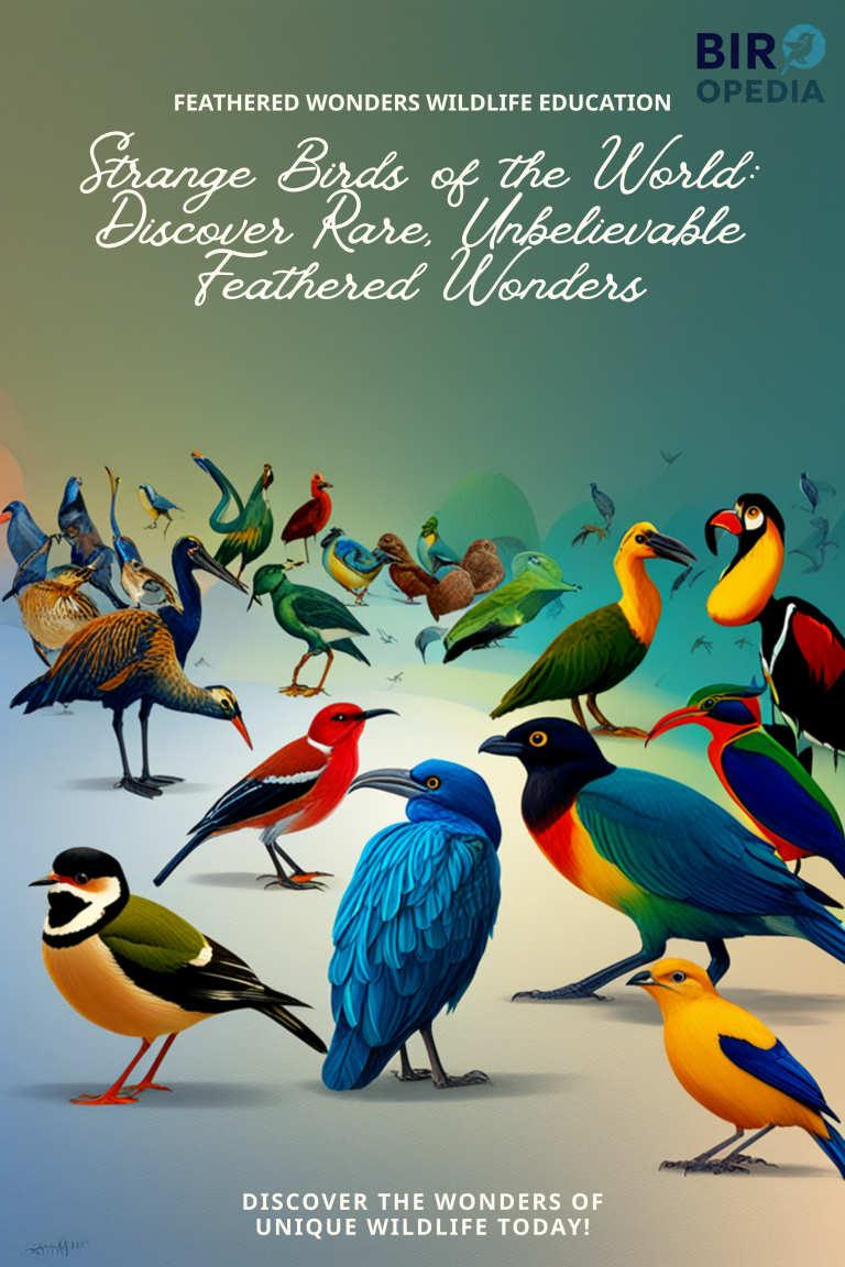 Strange Birds of the World: Discover Rare, Unbelievable Feathered ...