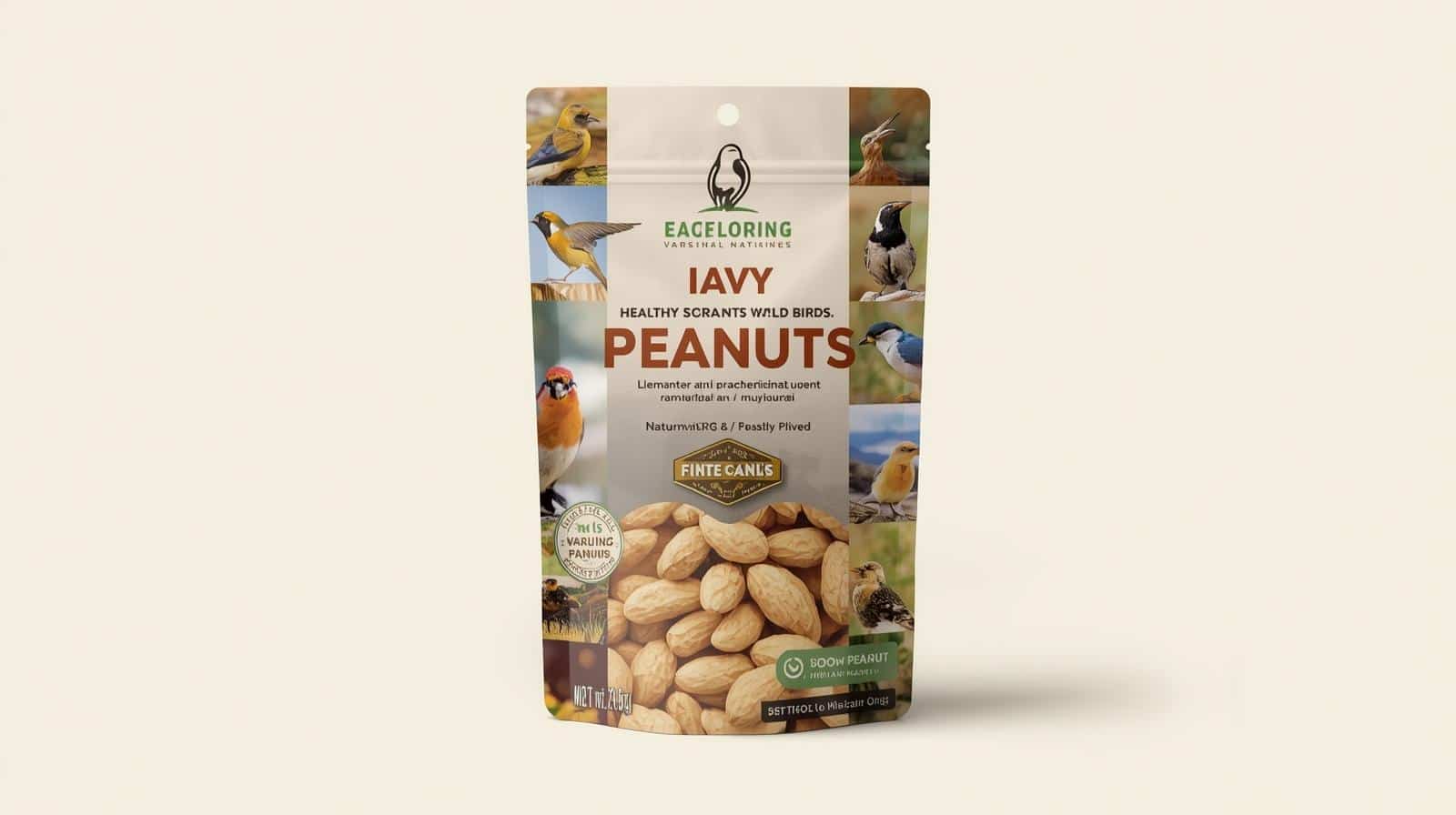 Raw Peanuts for Birds: Natural, Healthy Snack for Wild Wildlife